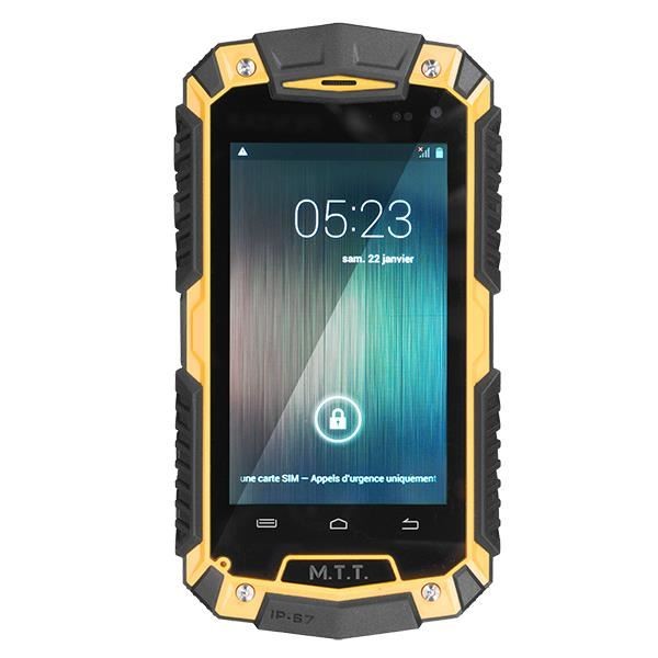 MTT SMART ROBUST Jaune - smartphone durci et robuste – Mobile Tout Terrain